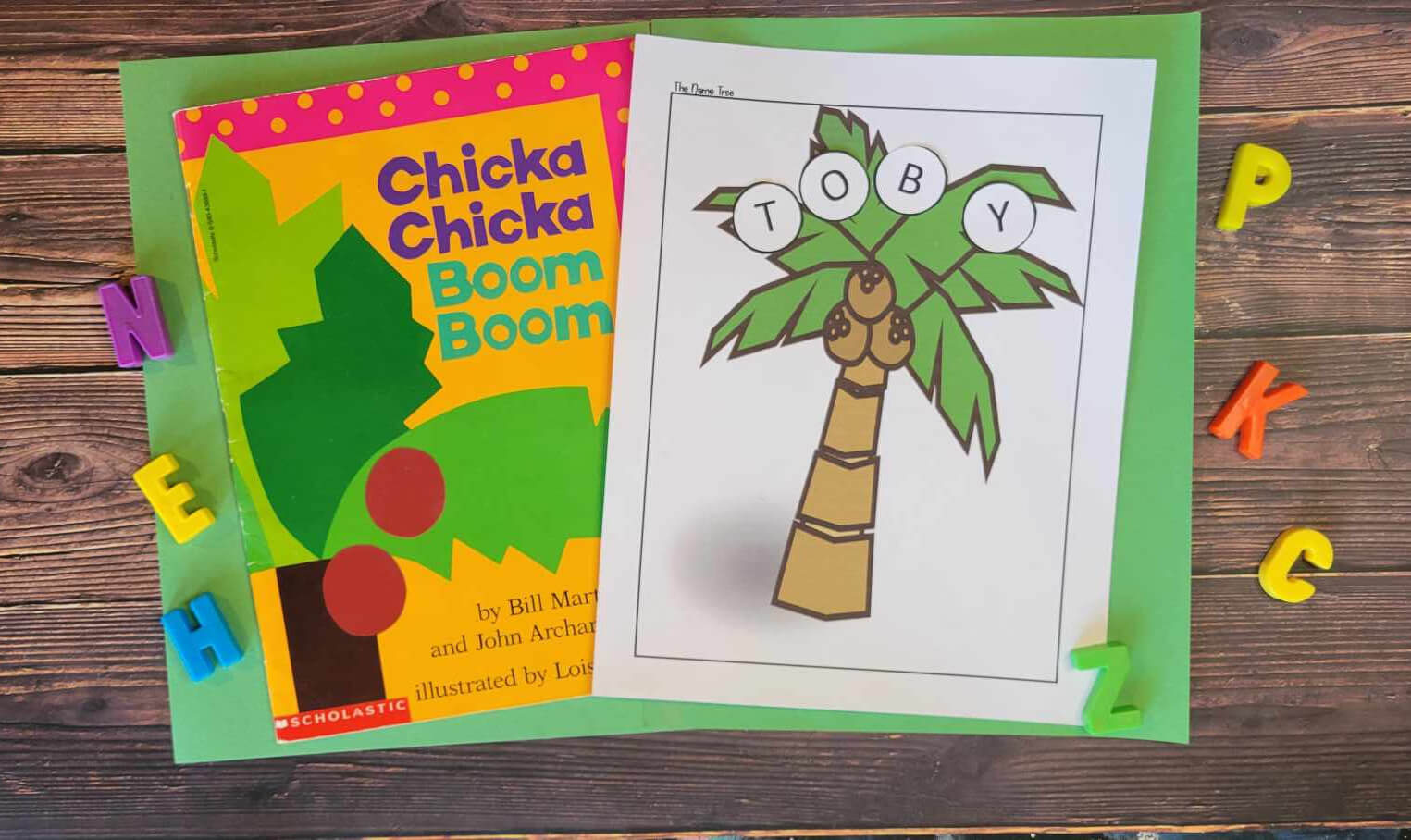 Chicka Chicka Boom Boom Name Tree