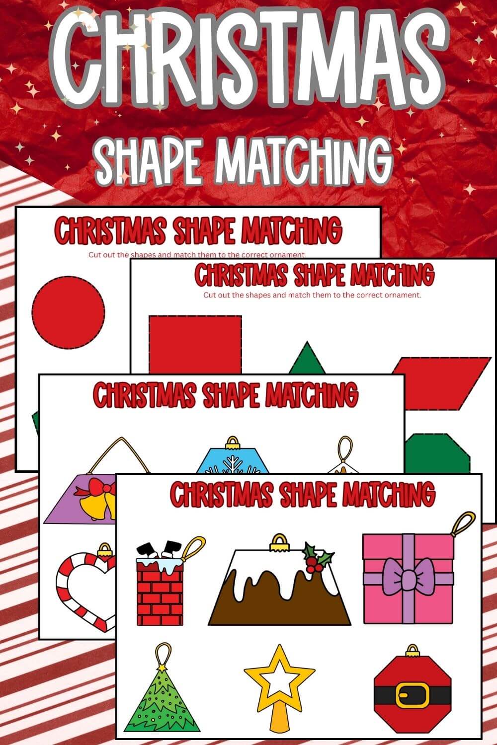 Preschool Christmas Shape Matching