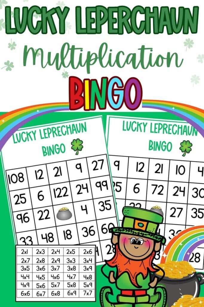 Download the Lucky Leprechaun Bingo Game Here ~ Schooling with Grace